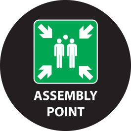 Assembly Point Sign Gobo